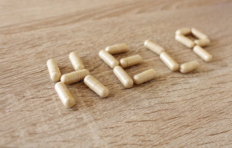Word Help Created by Medicine Pills on the Table Stock Photo - Image of ...
