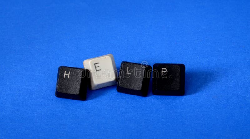 HELP Keyboard stock image. Image of learn, information - 2805433