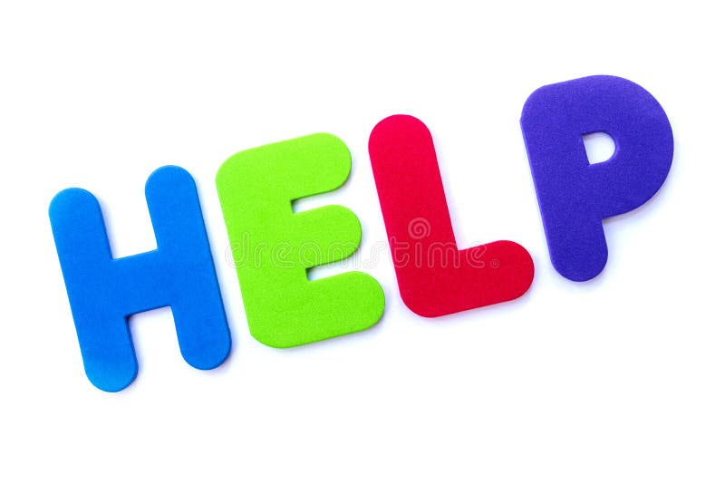 The word HELP stock image. Image of colour, advice, emblem - 119290683
