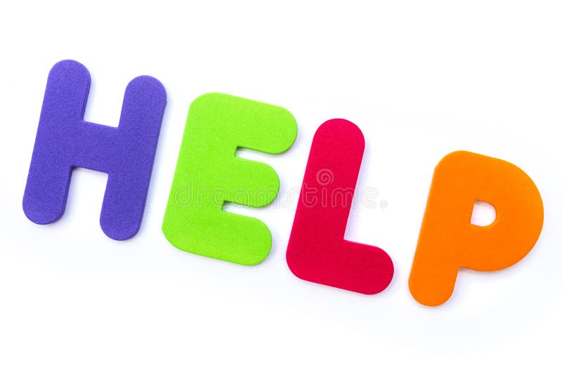 The word HELP stock image. Image of colour, advice, emblem - 119290683