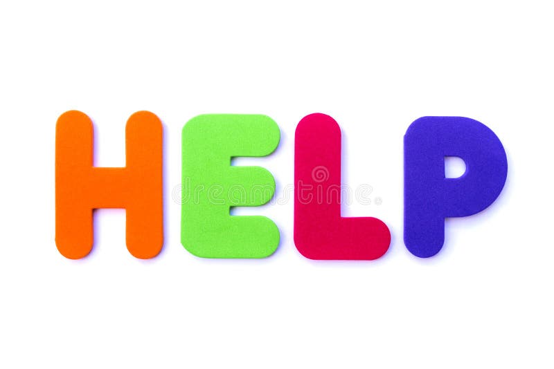 The word HELP stock image. Image of colour, advice, emblem - 119290683