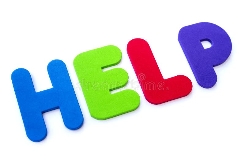 The word HELP stock image. Image of colour, advice, emblem - 119290683