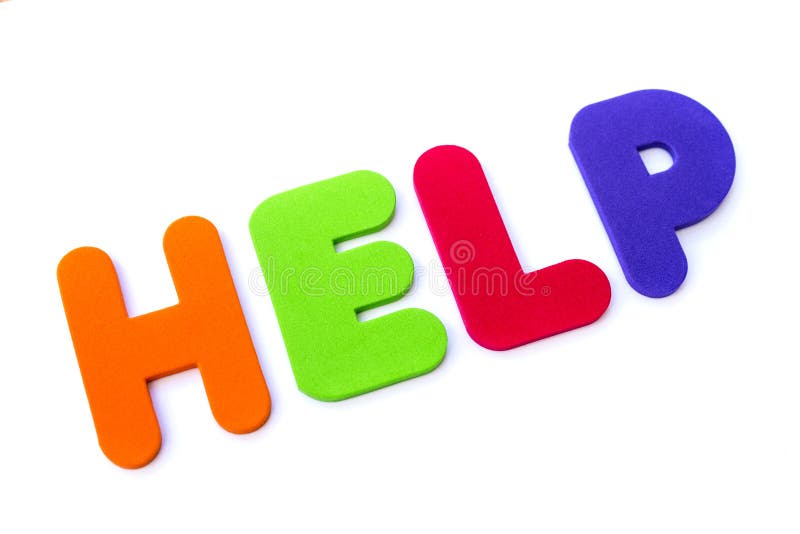 The word HELP stock image. Image of colour, advice, emblem - 119290683