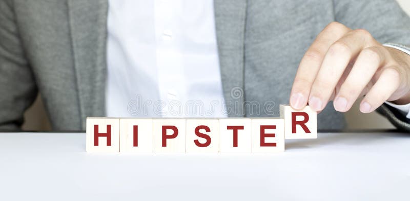 Word HIPSTER Made with Wood Building Blocks Stock Photo - Image of ...