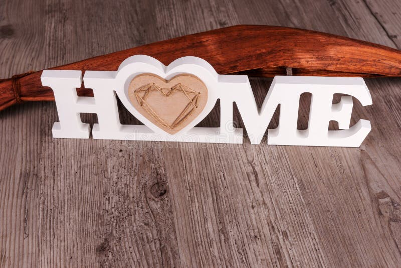 The Word Home in White Letters. Panorama Stock Image - Image of design ...