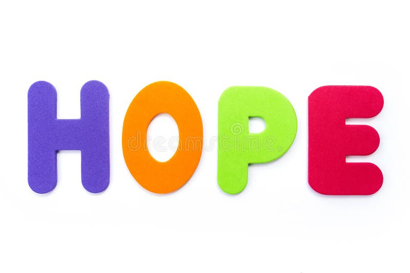 The word HOPE stock image. Image of emblem, goal, confident - 119290831