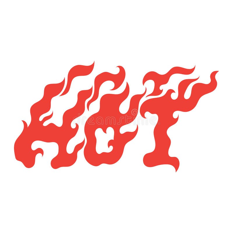 Word Hot. Vector Illustration Decorative Design Stock Vector ...