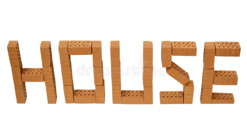 Word house mini brick_high stock image. Image of home - 88710413