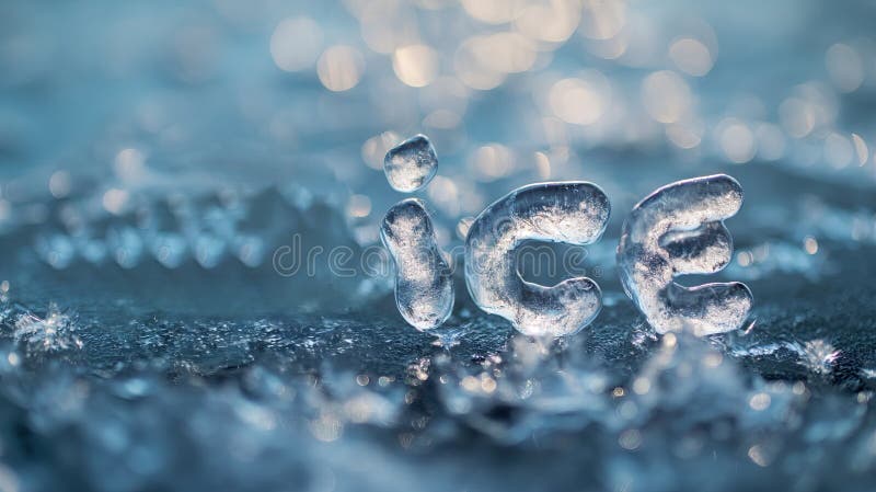Word Ice among Ice stock illustration. Illustration of period - 306017186