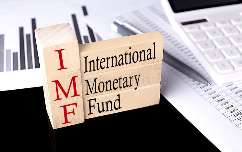 Word IMF Made with Wood Building Blocks, Business Concept Stock Image ...
