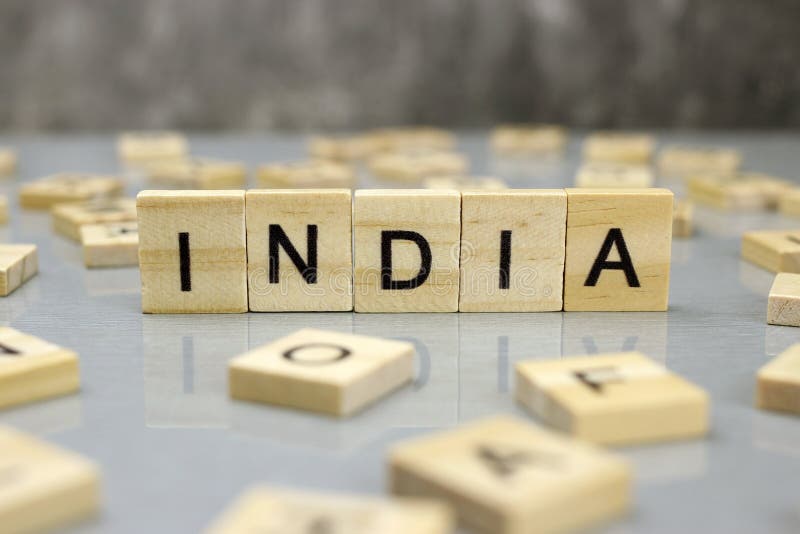 Word India Made of Wooden Letters Stock Photo - Image of information ...