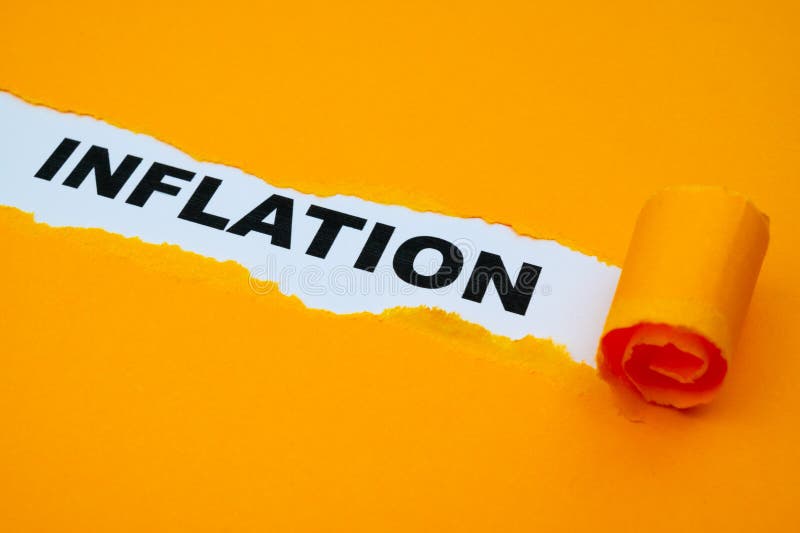 Word Inflation on White Surface. Stock Photo - Image of cash, inflation ...