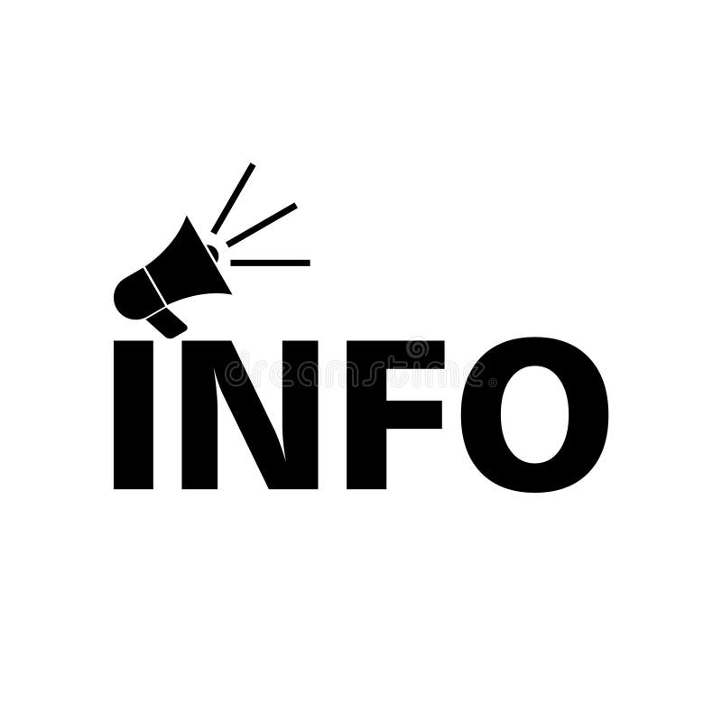 Word Info Icon Isolated on White Background Stock Vector - Illustration ...
