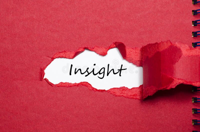 The Word Insight Appearing Behind Torn Paper Stock Image - Image of ...