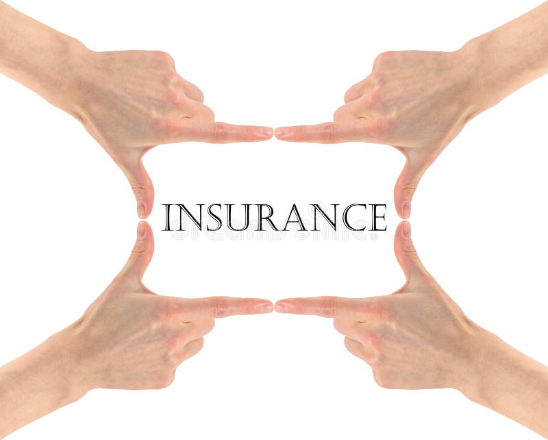 Word Insurance is in the Hands of Man Stock Image - Image of insurance ...