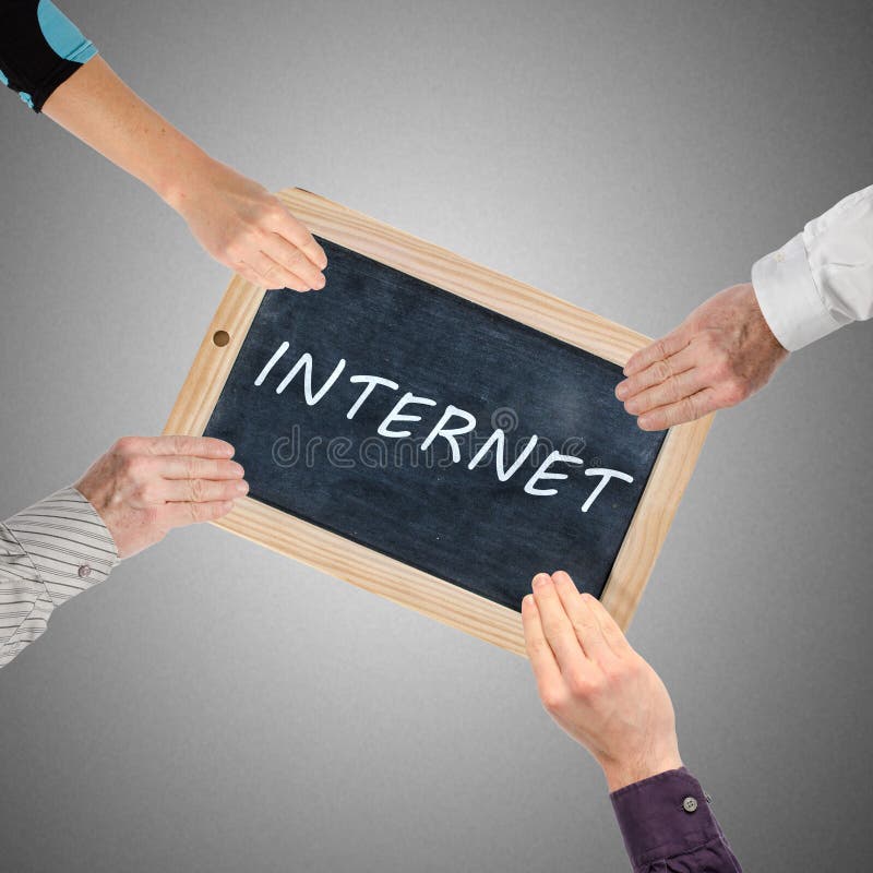 Internet, Written on Glass stock image. Image of digital - 99354389