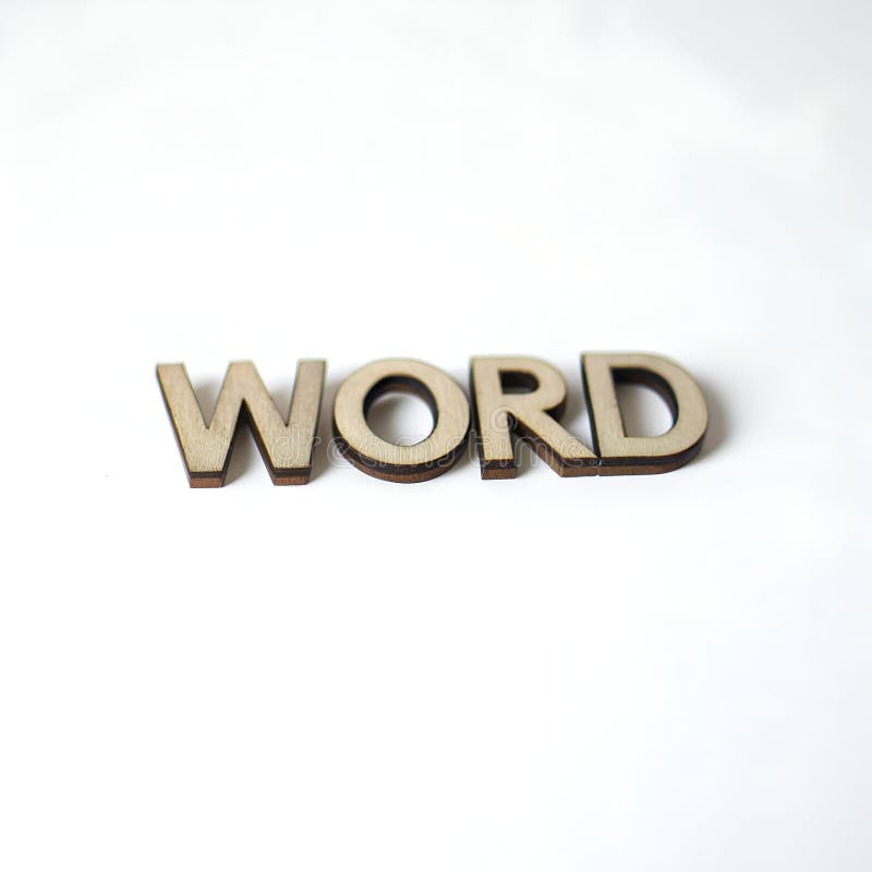 Word Isolated on White Background Stock Illustration - Illustration of ...
