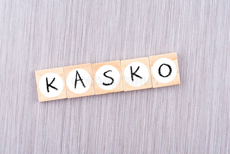 Word Kasko on Wooden Blocks Stock Photo - Image of assistance, safe ...
