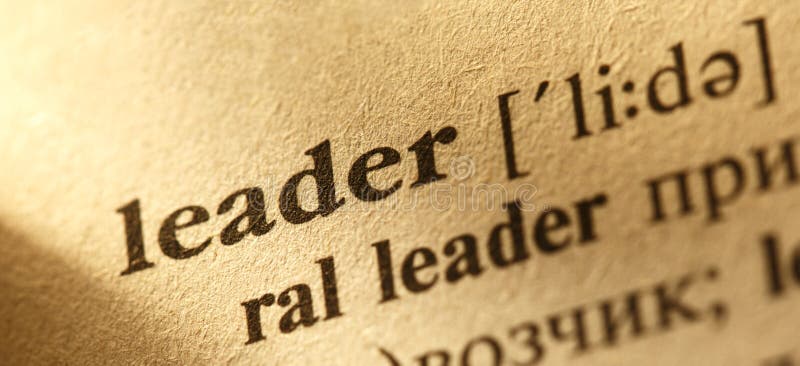 Word Leader translation stock photo. Image of information - 42162738