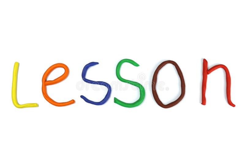 Word Lesson on Children S Colourful Cubes or Stock Photo - Image of ...