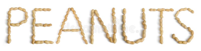 Letters Made of Peanuts stock photo. Image of healthy - 28398898