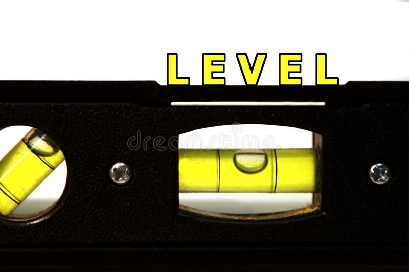 Word Level On Tool For Leveling Stock Photo - Image of background ...