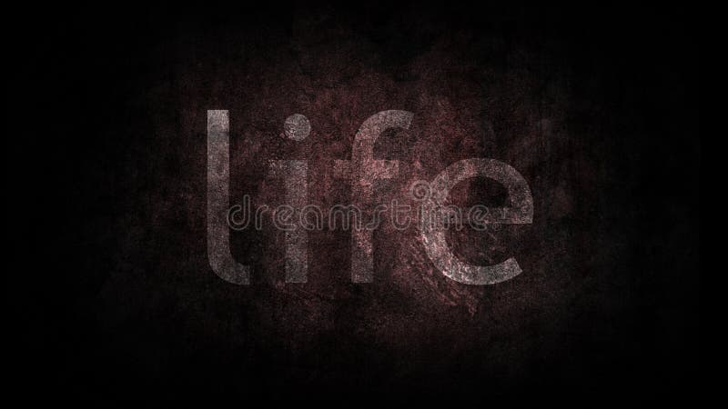 LIFE Written with Red Colour, Blood Dripping from the Word Life. Stock ...