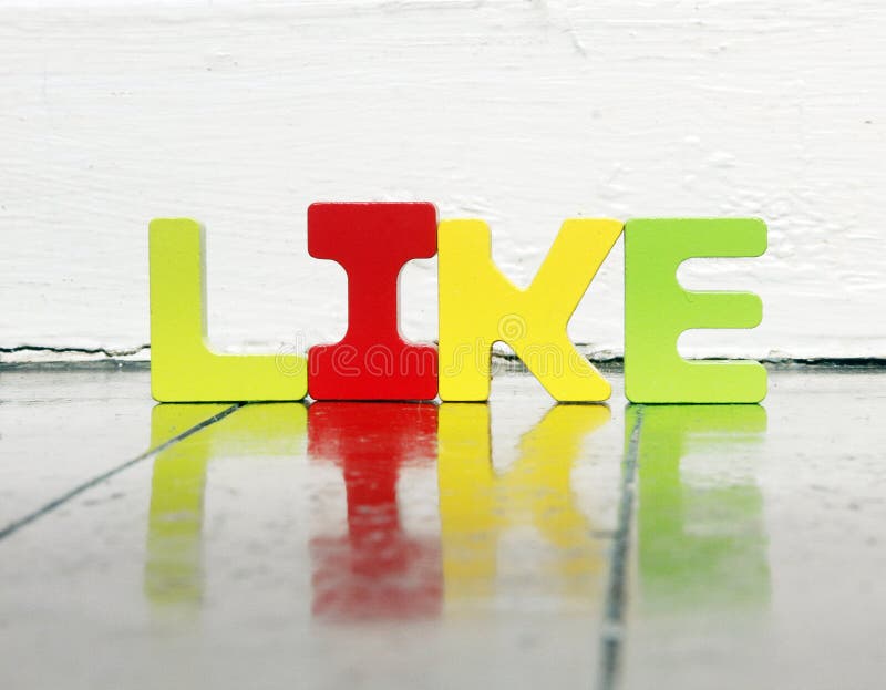 Word Like Written with Keyboard Buttons Stock Image - Image of keypad ...