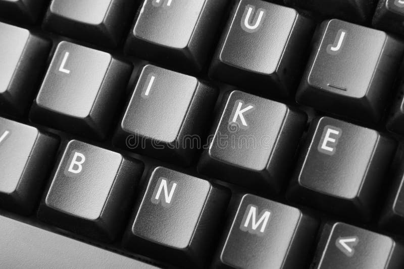 Word Like Written with Keyboard Buttons Stock Image - Image of keypad ...