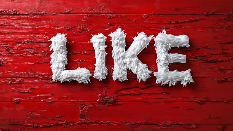 Word Like Made White Feathers Red Background Stock Photos - Free ...