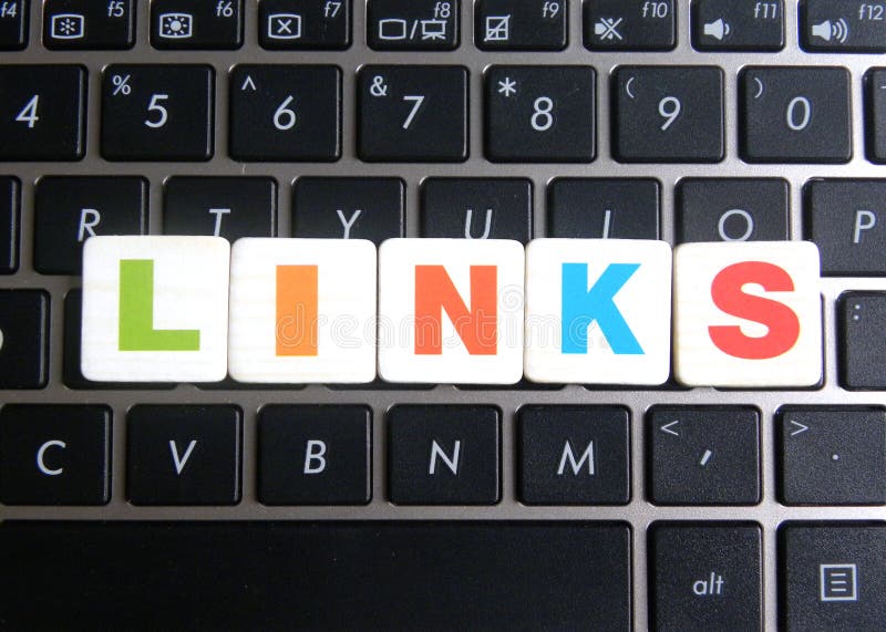 Links on keyboard stock photo. Image of connections, keys - 35929090