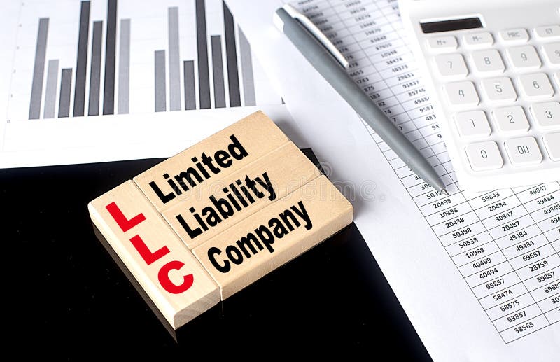 Word LLC Made with Wood Building Blocks Stock Photo - Image of ...