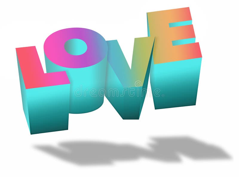 Love Letters Rainbow Colors Stock Illustrations – 230 Love Letters ...