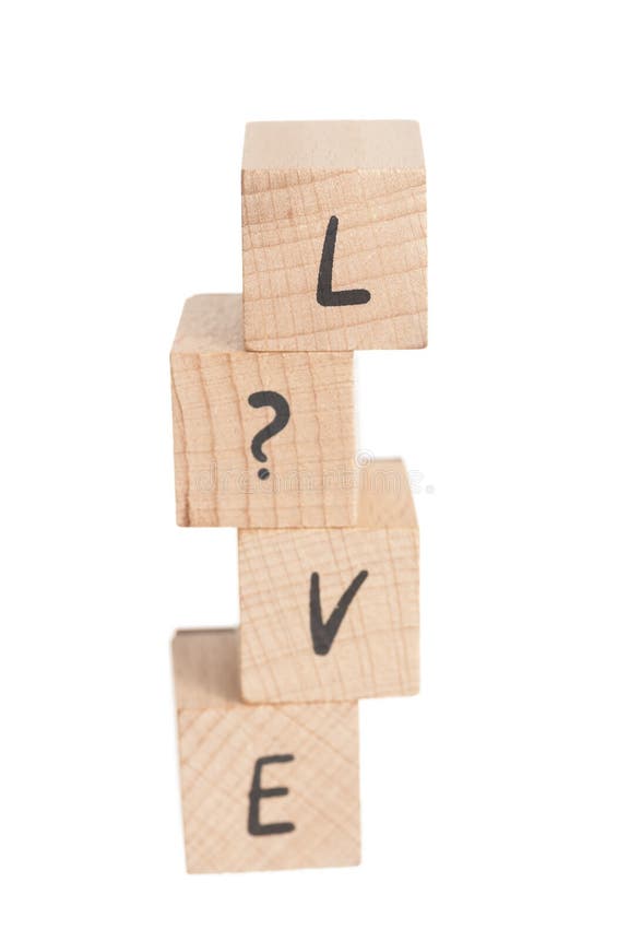 The Word Love with Question Mark. Stock Image - Image of macro ...