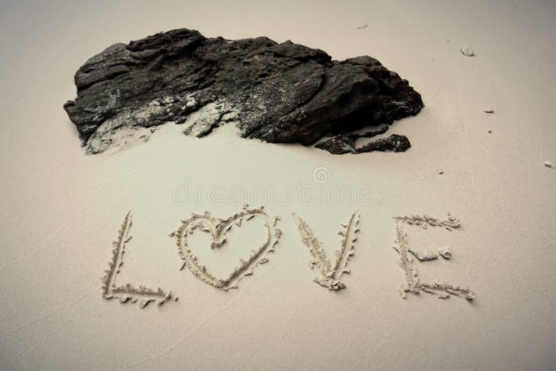 Sand message stock image. Image of tourism, sand, shoreline - 3616245