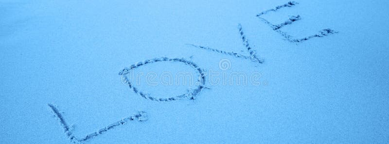 Blue Colour Word Love Written in Neon with White in Black Background ...