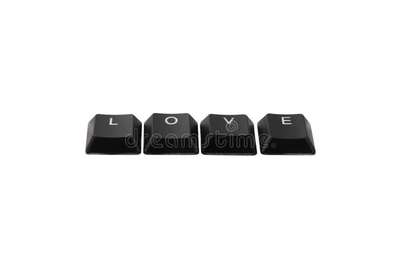 Word Love Written on Keyboard Stock Photo - Image of black, anniversary ...