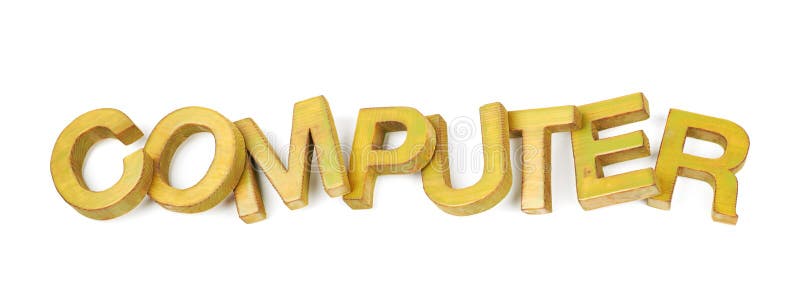 Word Made of Wooden Letters Isolated Stock Image - Image of letter ...