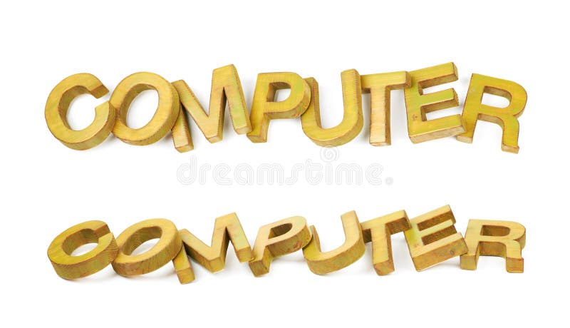 Word Made of Wooden Letters Isolated Stock Photo - Image of concept ...