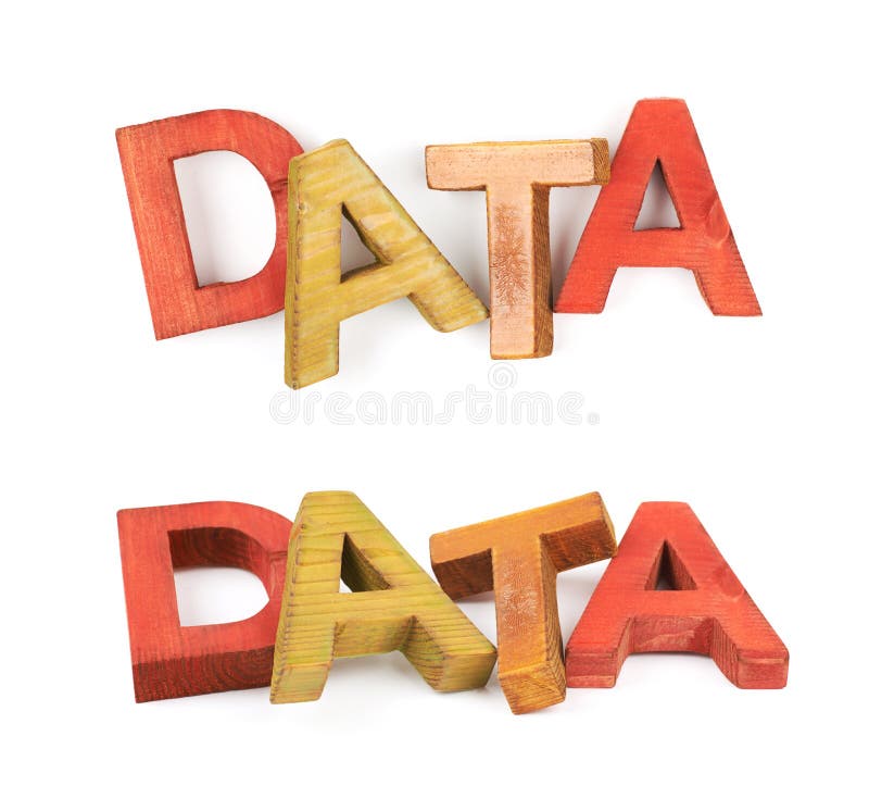 Word Made of Wooden Letters Isolated Stock Image - Image of closeup ...