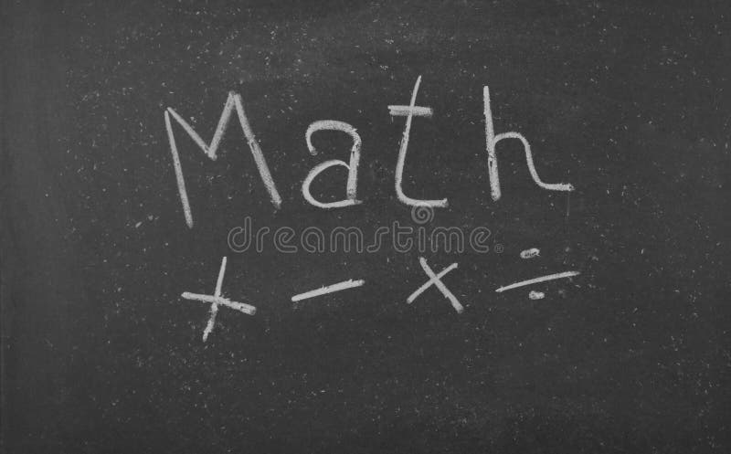 Font Design for Word Math Genius on White Background Stock Vector ...