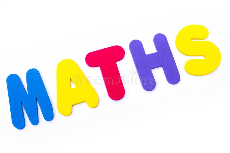 The word MATHS stock photo. Image of exam, math, mathematics - 119290772