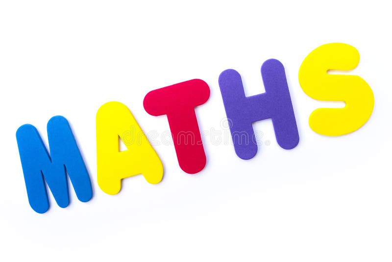 The word MATHS stock photo. Image of exam, math, mathematics - 119290772
