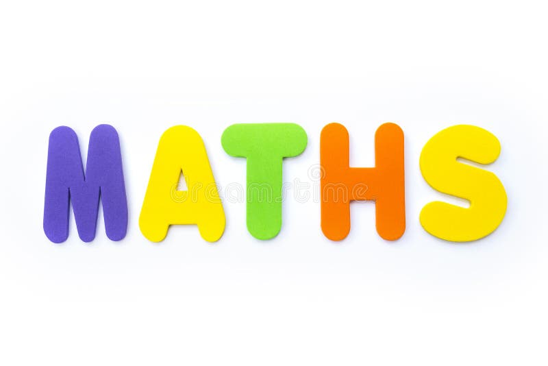 The word MATHS stock photo. Image of exam, math, mathematics - 119290772