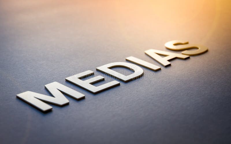 Word Social Medias Written with White Solid Letters Stock Image - Image ...