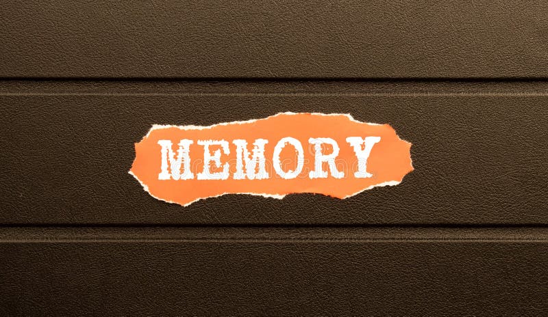 The Word of MEMORY on Building Blocks Concept Stock Image - Image of ...