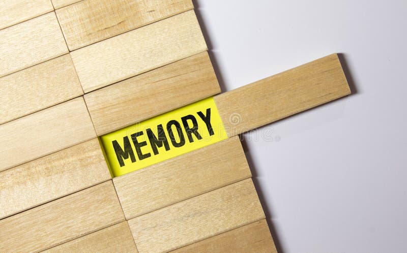 The Word of MEMORY on Building Blocks Concept Stock Photo - Image of ...