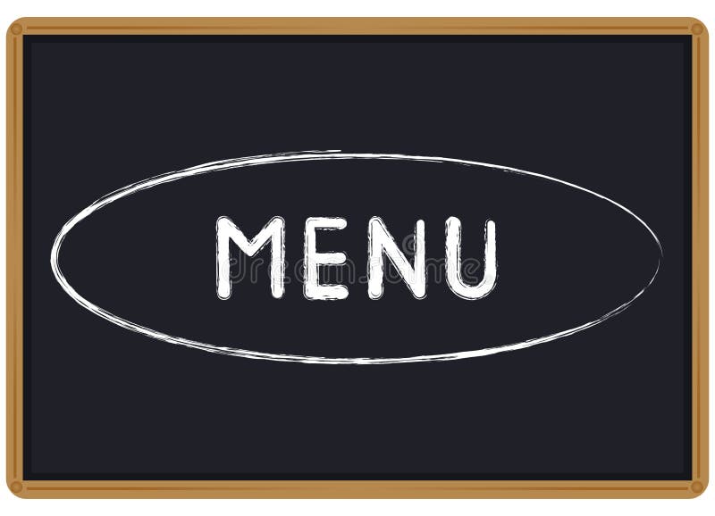 Word Menu. Vector Illustration Decorative Design Stock Vector ...