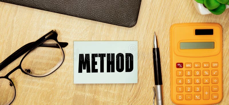 Word Method Made with Wood Building Blocks Stock Image - Image of plan ...