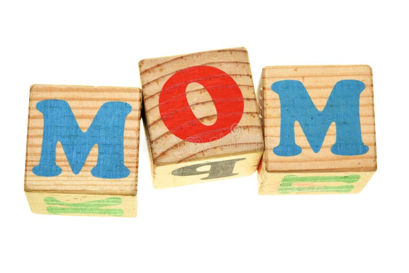 Word MOM stock image. Image of love, mommy, simple, isolation - 14309917